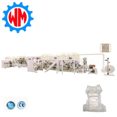 China Auto Stacker Baby Diaper Machine Diaper Manufacturing Machine For Sale for sale