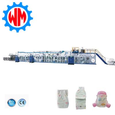 China High Speed Baby Diapers Making Machine Small Scale Diaper Production Line for sale