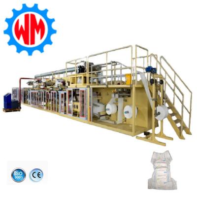 China PLC Intelligent Baby Diapers Making Machine Early Warning System Export to Middle East for sale