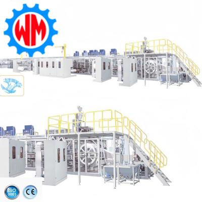China Optimized Production Baby Diaper Manufacturing Machine With Feedback Mechanism for sale