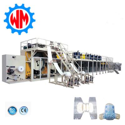 China High Speed Full Servo Adult Diaper Making Machine Professional Customization with CE for sale