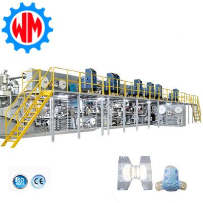 China 2025 New Intelligent Full Servo Adult Diaper Production Line Automatic Operation with CE for sale