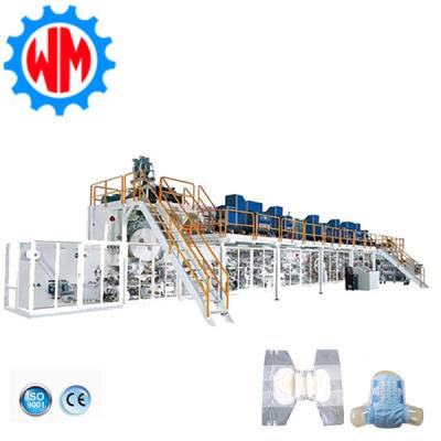 China High Speed Adult Diaper Making Machine Automatic Control System Lower Energy for sale