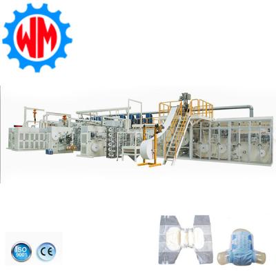 China 400 pcs/min Adult Diaper Production Line Intelligent Control with Packaging System for sale