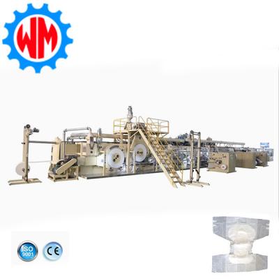 China High Speed Full Servo Adult Diaper Production Line Manufacturing Export to Europe for sale