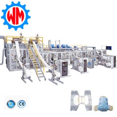 China 97% Qualified Rate With 250-450PCS/Min Adult Diaper Making Machine Professional Design for sale