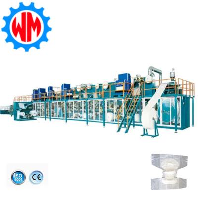 China Lower Energy Adult Diaper Making Machine With CE High Efficiency Full Servo for sale