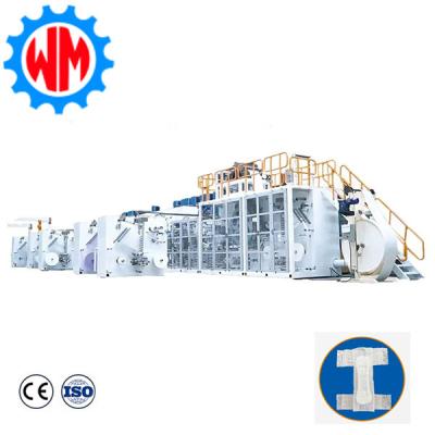 China Lower Energy Adult Diaper Making Machine With CE High Efficiency Full Servo for sale