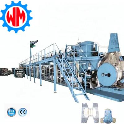 China Stable Production 400pcs/Min Adult Diaper Making Machine 90% Efficiency Customized for sale