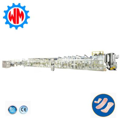 China Womeng Intelligent Equipment Full Servo Sanitary Napkin Production Line with CE for sale