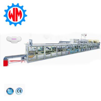 China Fully Automatic Sanitary Napkin Making Machine With Packaging System for sale