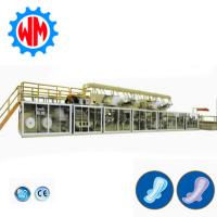 China High Speed Full Servo Sanitary Napkin Production Line with CE Export to South America for sale