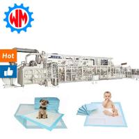 China Easy Operation Underpad Production Line 250 Meters/Min Underpad Machine for sale