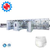 China Lower Energy Full Servo Big Ring Waist Baby Diaper Production Line with CE for sale