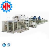 China High Speed Baby Diaper Manufacturing Machine PLC Control Customizable for sale