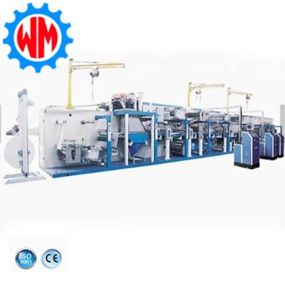 China Full Automatic Big Ring Waist Baby Diaper Making Machine with Packaging System Global Export for sale