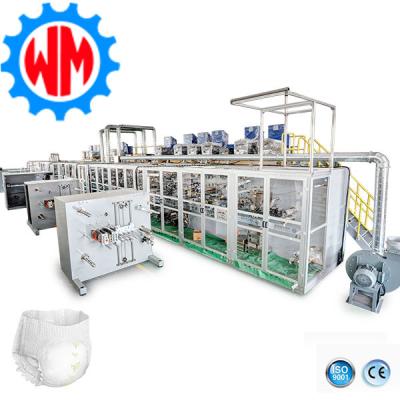 China Supplier Factory 800pcs/min Baby Diaper Making Machine PLC Control Easy Maintenance for sale