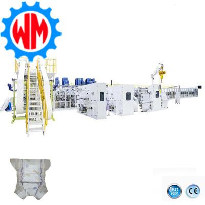 China Advanced Baby Diaper Making Machine with Packaging System Easy Operation for sale