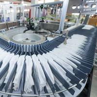 China High Speed Baby Diapers Making Machine Small Scale Diaper Production Line for sale