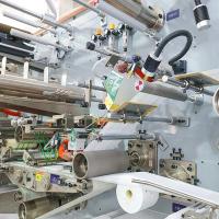 China Easy Maintenance Baby Diaper Making Machine Automated Material Distribution for sale