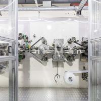 China Hot Sell New Design Sanitary Pad Production Line with Packaging Machine Easy Operation for sale