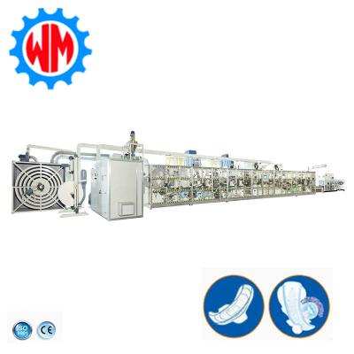 China Stable Production Sanitary Pad Making Machine with  Oversea Installation and Training for sale