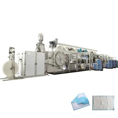 China ISO9001 Supplier CE Mattress Pad Under Pad Production Line Stable Wrok PLC Control for sale