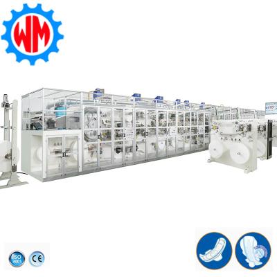 China Full Servo 1200pcs/min Sanitary Pad Making Machine 98% Efficiency Stable Production for sale