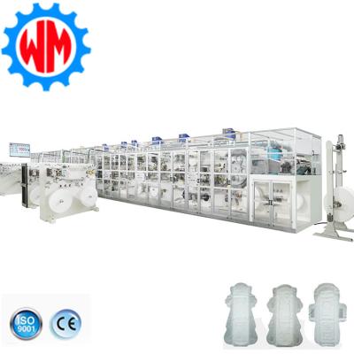 China Advanced Design High Quality Full Servo Sanitary Pad Making Machine 1500pcs/min for sale
