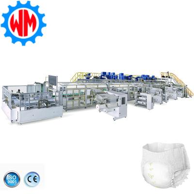 China 600Pcs/Min Baby Pull-Ups Diaper Training Pants Making Machine Full Servo Smart Panel Control for sale