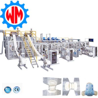 China CE ISO9001 Approved Adult Diaper Making Machine Stable 400pcs/min for sale