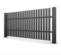 China Modern Garden Aluminum Horizontal Fence Screen Privacy Fence Flat Noodles for sale