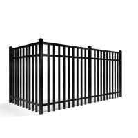 China Modern Garden Aluminum Horizontal Fence Screen Privacy Fence Flat Noodles for sale