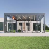 China Privacy Aluminium Pergola 4m X 3m 3x3 Louvered Roof Bioclimate  Room Partition for sale