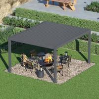 China Seating Area Dining Space and Garden Retreat in One Aluminium Pergola Modern and sleek for sale
