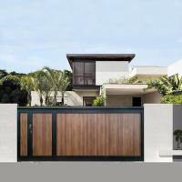 China Automation Customizable Size Aluminium Driveway Gates Alloy 6063 / T5/T6 Aluminium Garden Gate for sale
