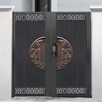 China External Sliding Aluminum Garden Gate For Chinese Square Powder Coated Aluminum Outdoor Gates for sale