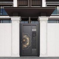 China Security aluminum courtyard gates Anti Theft Villa Front Door T5/T6 for sale