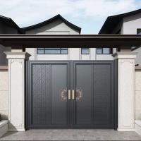 China Security Design Anti Theft Aluminium Garden Gate Art Courtyard , Villa Front Door for sale
