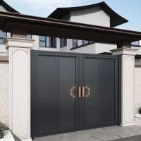 China Security Design Anti Theft Aluminium Garden Gate Art Courtyard , Villa Front Door for sale