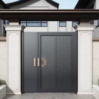 China Security Design Anti Theft Aluminium Garden Gate Art Courtyard , Villa Front Door for sale