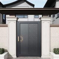 China Security Design Anti Theft Aluminium Garden Gate Art Courtyard , Villa Front Door for sale