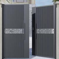 China Alloy 6063 Driveway Aluminium Gates External Sliding Doors For Chinese Square Powder Coated for sale