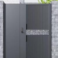 China Alloy 6063 Driveway Aluminium Gates External Sliding Doors For Chinese Square Powder Coated for sale