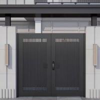 China Modern External Sliding Doors For Chinese Square Powder Coated Aluminum Doors for sale