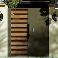 China Powder Coated Aluminium Garden Side Gates Doors External Sliding For Chinese Square for sale