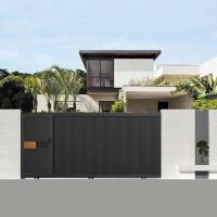 China ISO9001 Driveway Aluminum Gate For Automation Customizable Size And Design Requirements for sale
