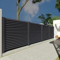 China Customizable Ornamental Aluminum Fence With Laser Cut Designs For Environmental Adaptation for sale