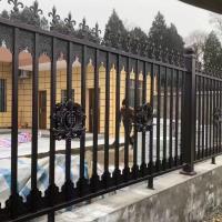 China Powder coated Outdoor Steel Fence Design Security Steel Fence And Handrails 250 pounds for sale