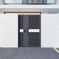 China Design of external sliding doors for Chinese square powder coated aluminum doors for sale